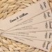 Rustic Menu Cards, Brown Kraft Menu Card, Fan Menu Card, Farm Chic ...