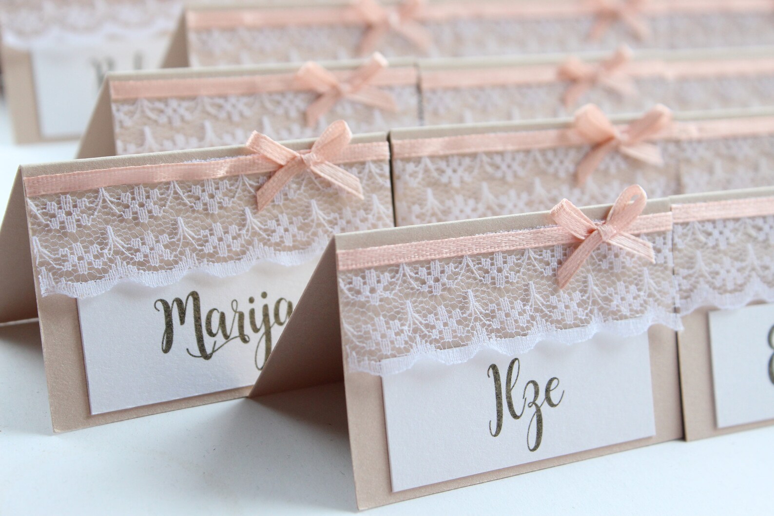 Wedding Placement Cards, Romantic Lace Place Cards, Wedding Place Cards ...