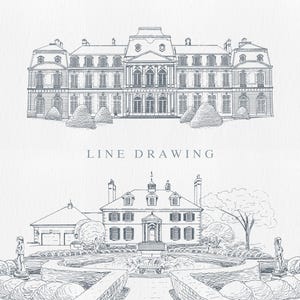 Hand-drawn Wedding Venue Illustration, Custom Digital Venue Sketch - Etsy