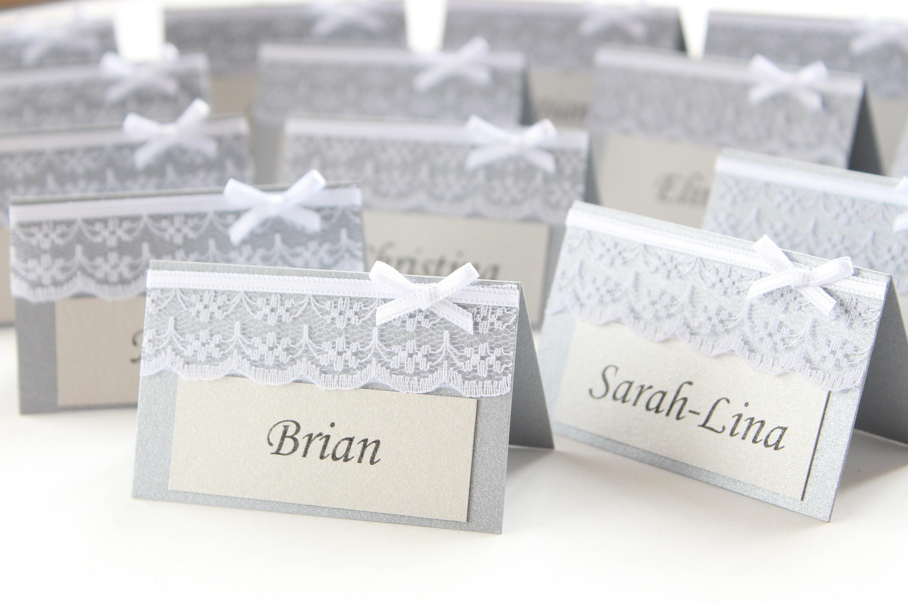 Wedding Placement Cards Romantic Lace Place Cards Wedding - Etsy