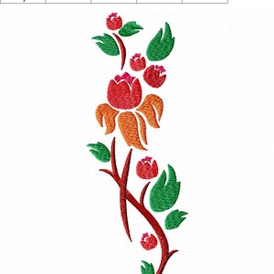 Abstract Floral Ornament. Machine Embroidery Design, Instant Download ...