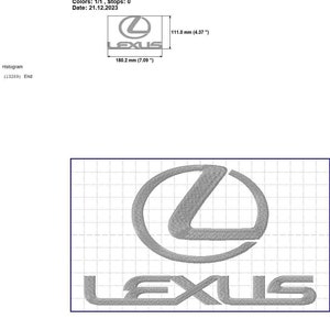 Logo Lexus. Emblem Car. Machine Embroidery Design. | #351-1 - Etsy