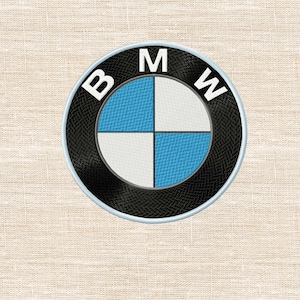 Badge Car BMW. Machine Embroidery Design. Files: Pes, Jef, Sew, Vip ...