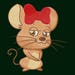 Mouse With Bow Embroidery. Machine Embroidery Design. Embroidery Files ...