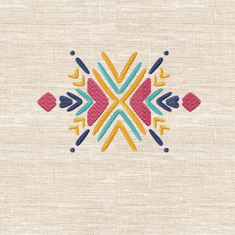 Ethnic Ornament Aztec. Design for Machine Embroidery, Buy and Instantly ...