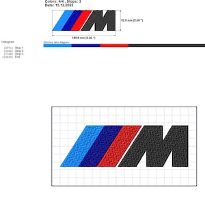 Emblem Car BMW. Machine Embroidery Design. Files: Pes, Jef, Sew, Vip ...
