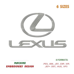 Logo Lexus. Emblem Car. Machine Embroidery Design. | #351-1 - Etsy