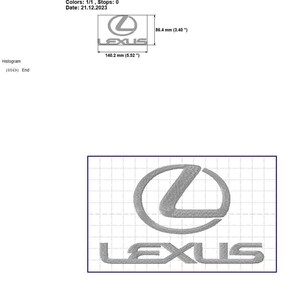 Logo Lexus. Emblem Car. Machine Embroidery Design. | #351-1 - Etsy