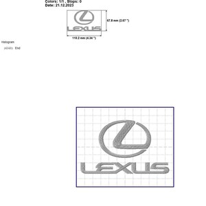 Logo Lexus. Emblem Car. Machine Embroidery Design. | #351-1 - Etsy