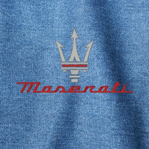 Maserati Logo, Machine Embroidery Design. 8 Popular Embroidery File Formats (pes, Xxx, Jef, Exp ...