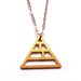 Pyramid Necklace Triangle Gold Filled Necklace Icon Jewellery Design ...