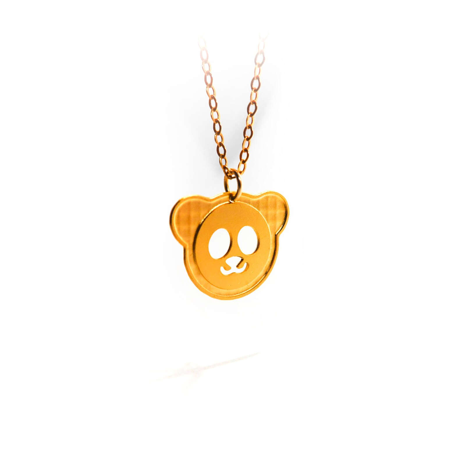 Panda Bear Necklace Gold Filled Necklace Panda Icon Jewelry - Etsy Israel