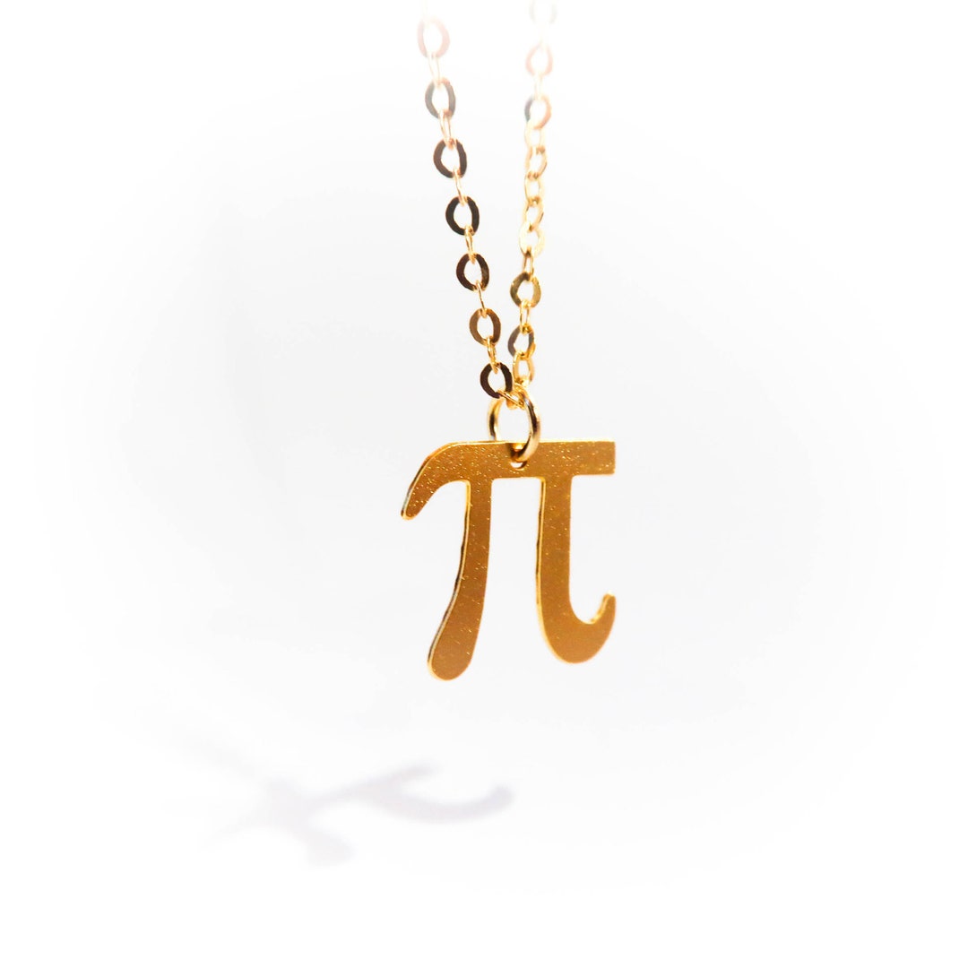 Pi Golden Ratio Necklace Silver Gold Plated Pendant Golden Phi Gold ...