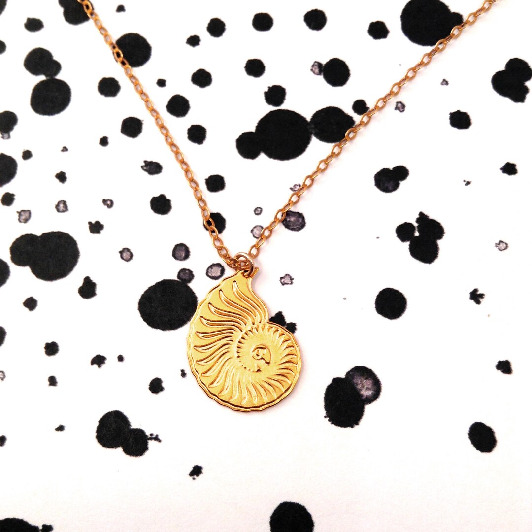 Seashell Necklace Sea Necklace Ocean Necklace Beach Jewelry Gold Shell ...