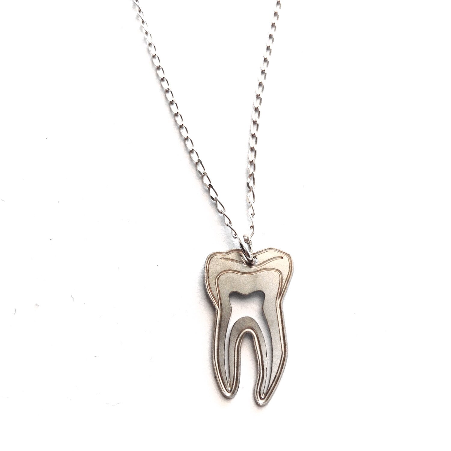 Gold Tooth Necklace Silver Necklace Icon Jewelry Design Lucky - Etsy