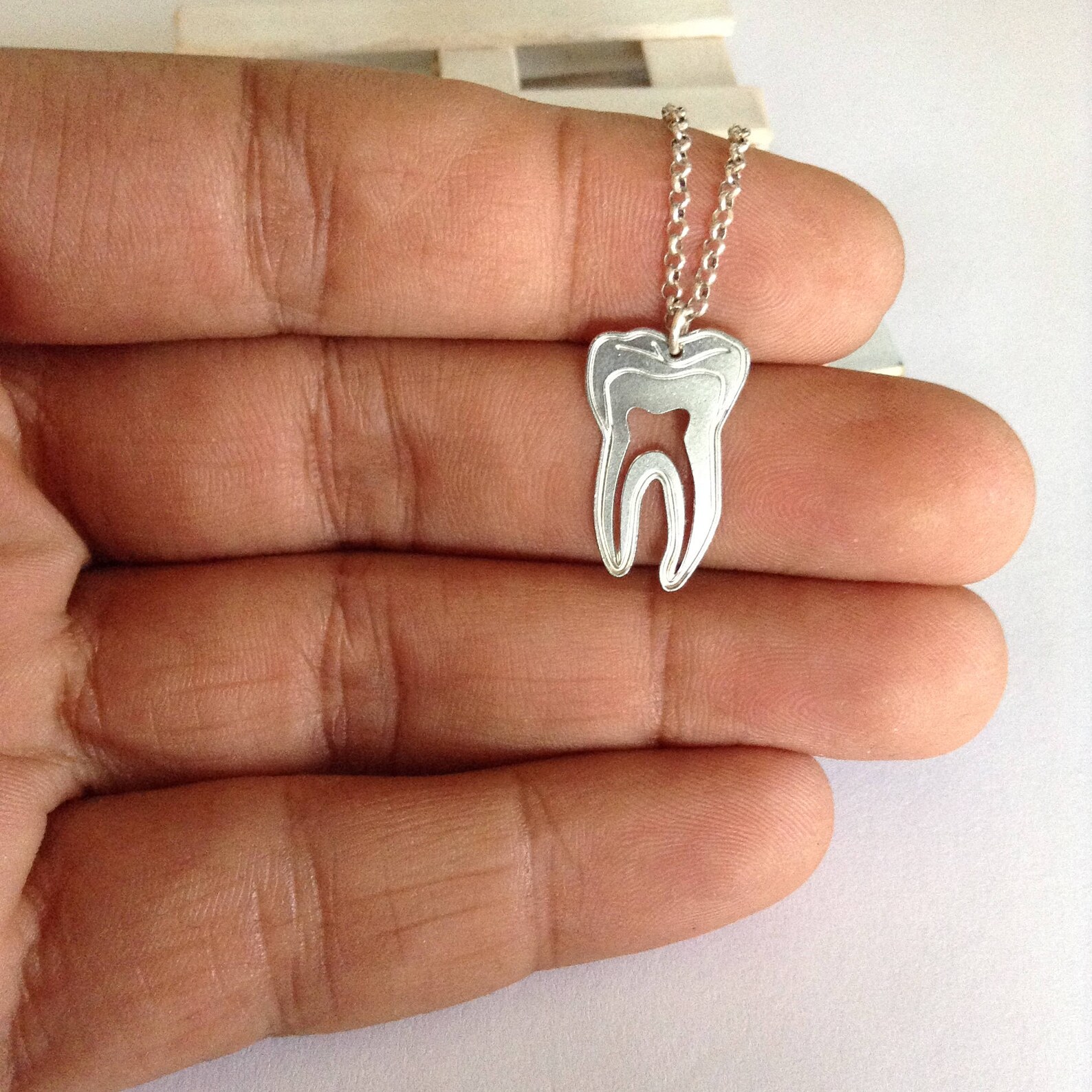 Tooth Necklace Anatomical Tooth Necklace Icon Jewelry Design - Etsy
