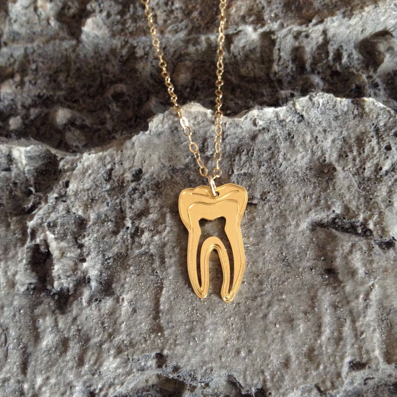 Tooth Necklace Anatomical Tooth Necklace Icon Jewelry Design - Etsy