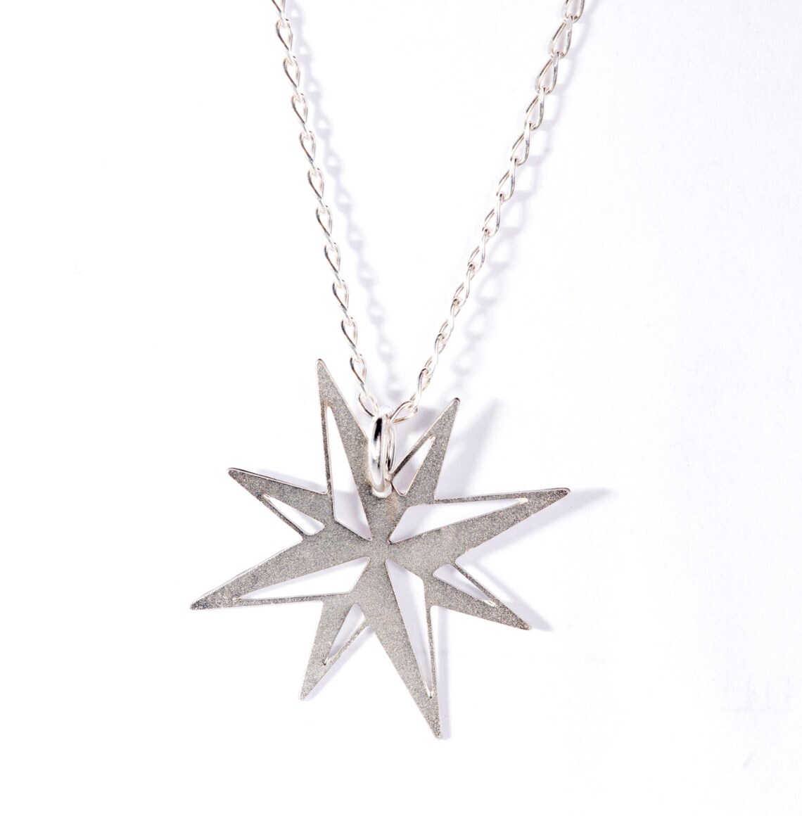 North Star Charm Necklace Gold Filled Star Necklace Icon - Etsy