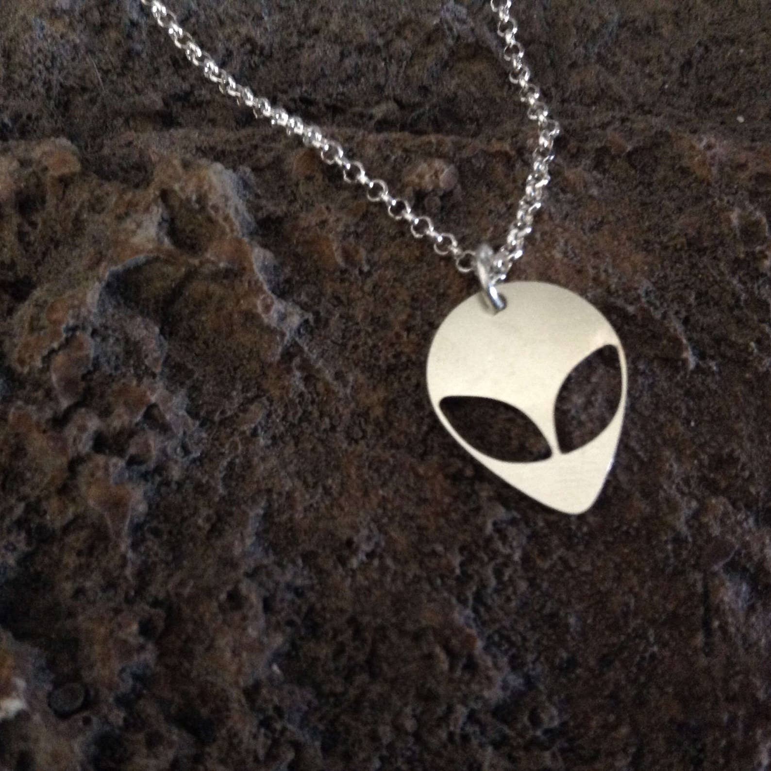 Alien Necklace Alien Jewelry Gold Outer Space Jewellery - Etsy Israel