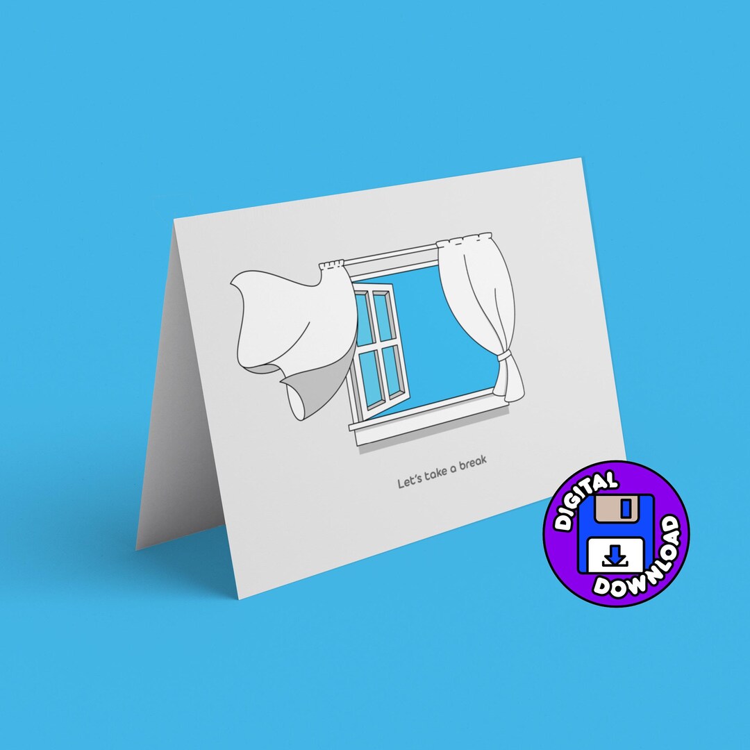 Let’s Take a Break Printable Card – Nostalgic Wii Sports-inspired ...