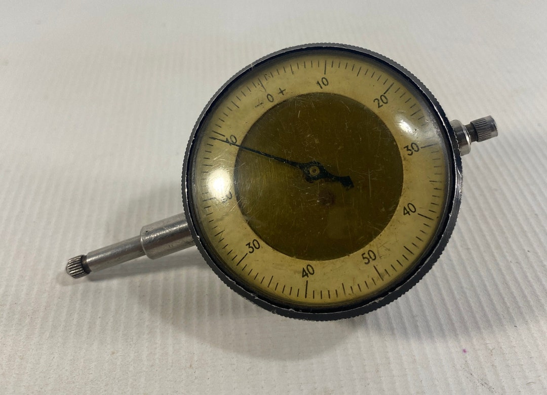 Vintage Depth Gauge Meter Brass Inset - Etsy