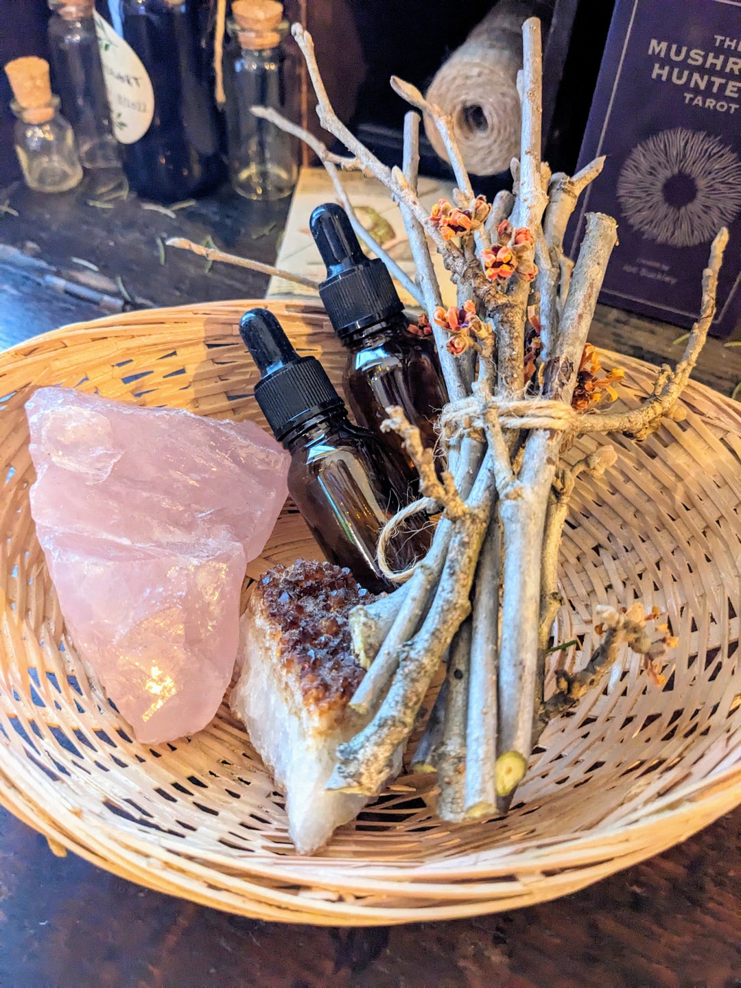 Fresh Cut Witch Hazel Stick and Leaf Bundle - Medicinal, Ritual ...