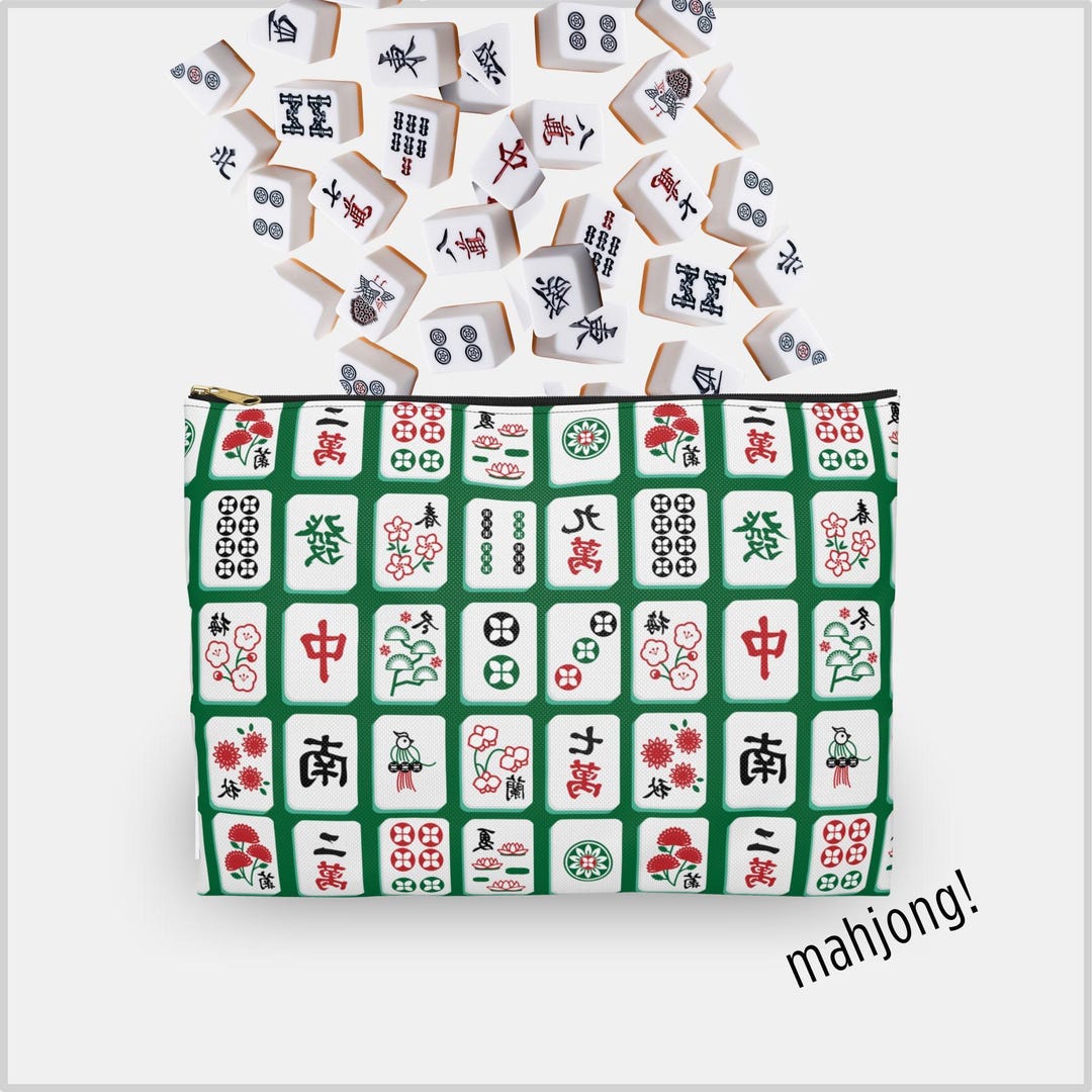 Mahjong Tile Bag Money Holder Game Night Party Gift Hostess Idea ...