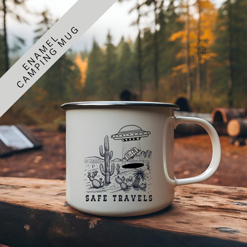 Enamel Camping Mug - Etsy