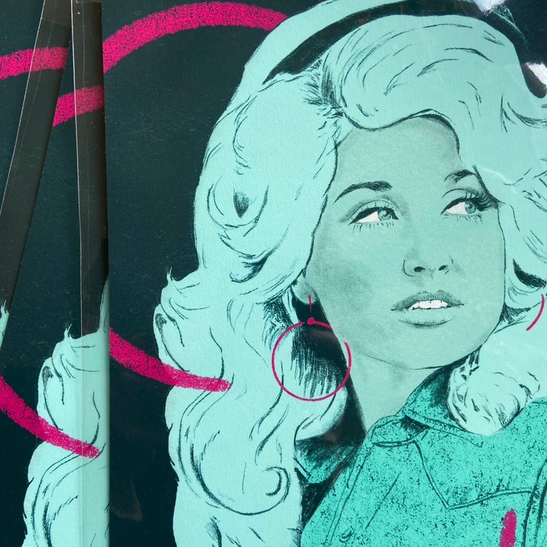 Dolly Parton Portrait Art Print 5x7 or 8x10 Country Music - Etsy