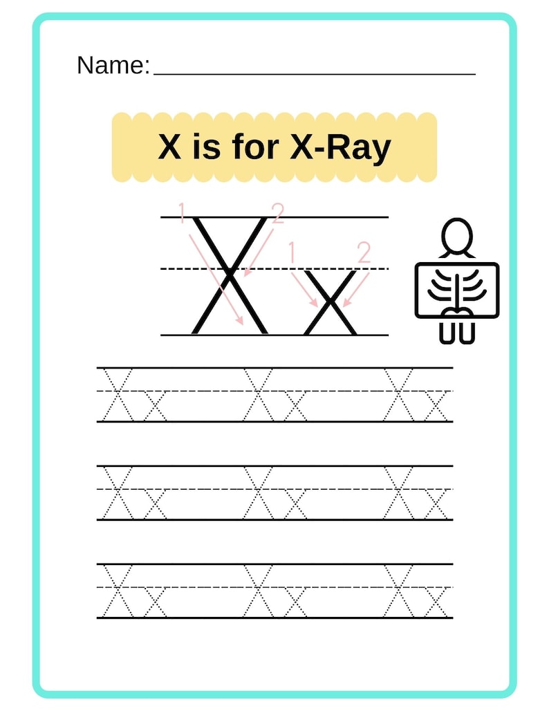 ABC Fun: Children's Letter Writing Practice Workbook - Instant Download ...