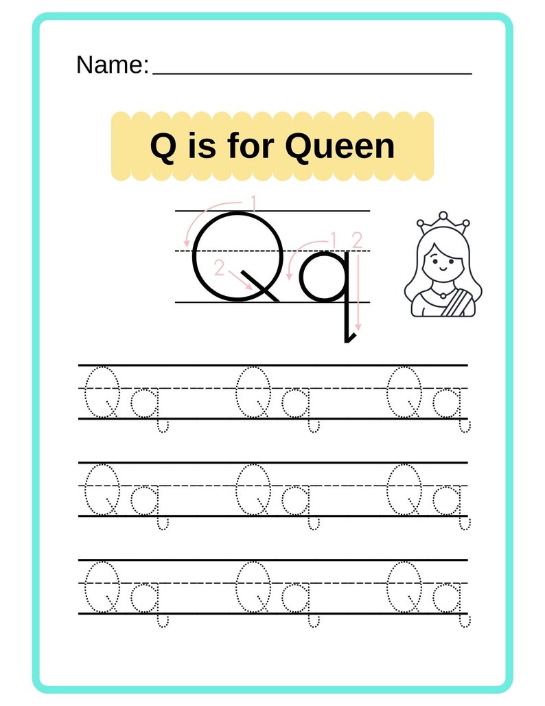ABC Fun: Children's Letter Writing Practice Workbook - Instant Download ...