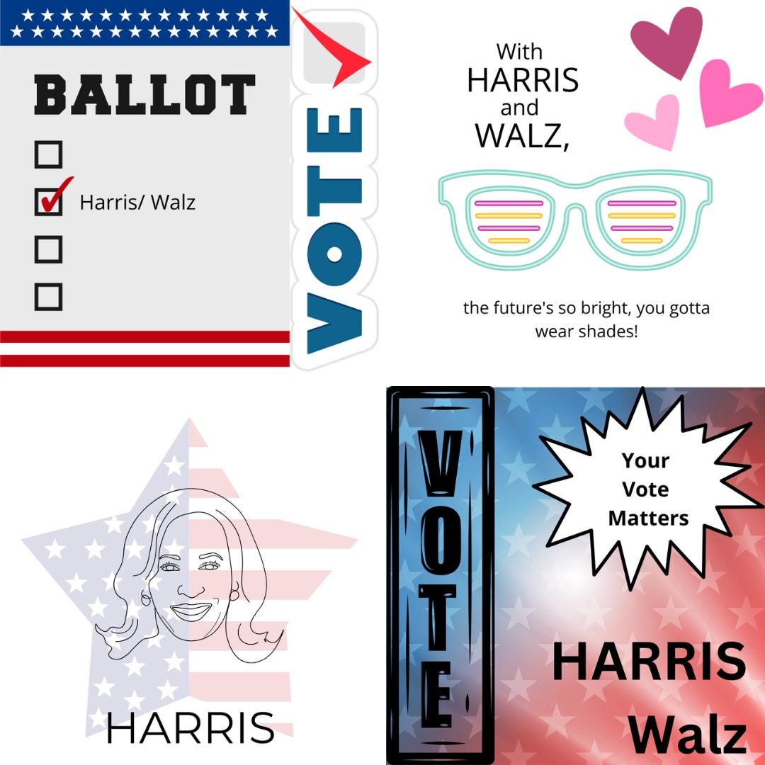 Kamala Harris & Tim Walz 2024 Election SVG Bundle - Etsy Australia