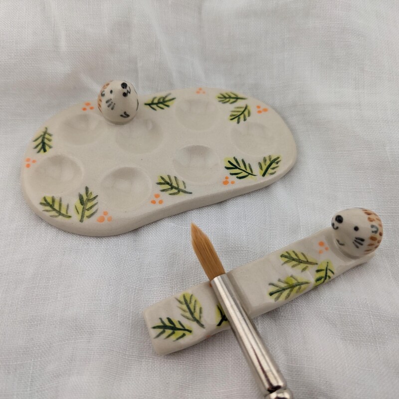 Ceramic Brush Holder - Etsy