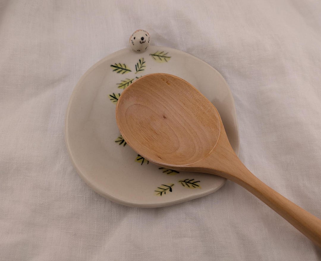Spoon Rest Ceramic Pottery Handmade Cute Spoonrest Holder Dish ...