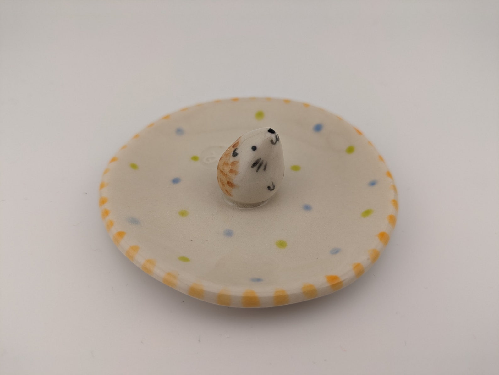 Hedgehog Ring Dish Ceramic Ring Holder Jewelry Animal Lover Bridesmaid ...