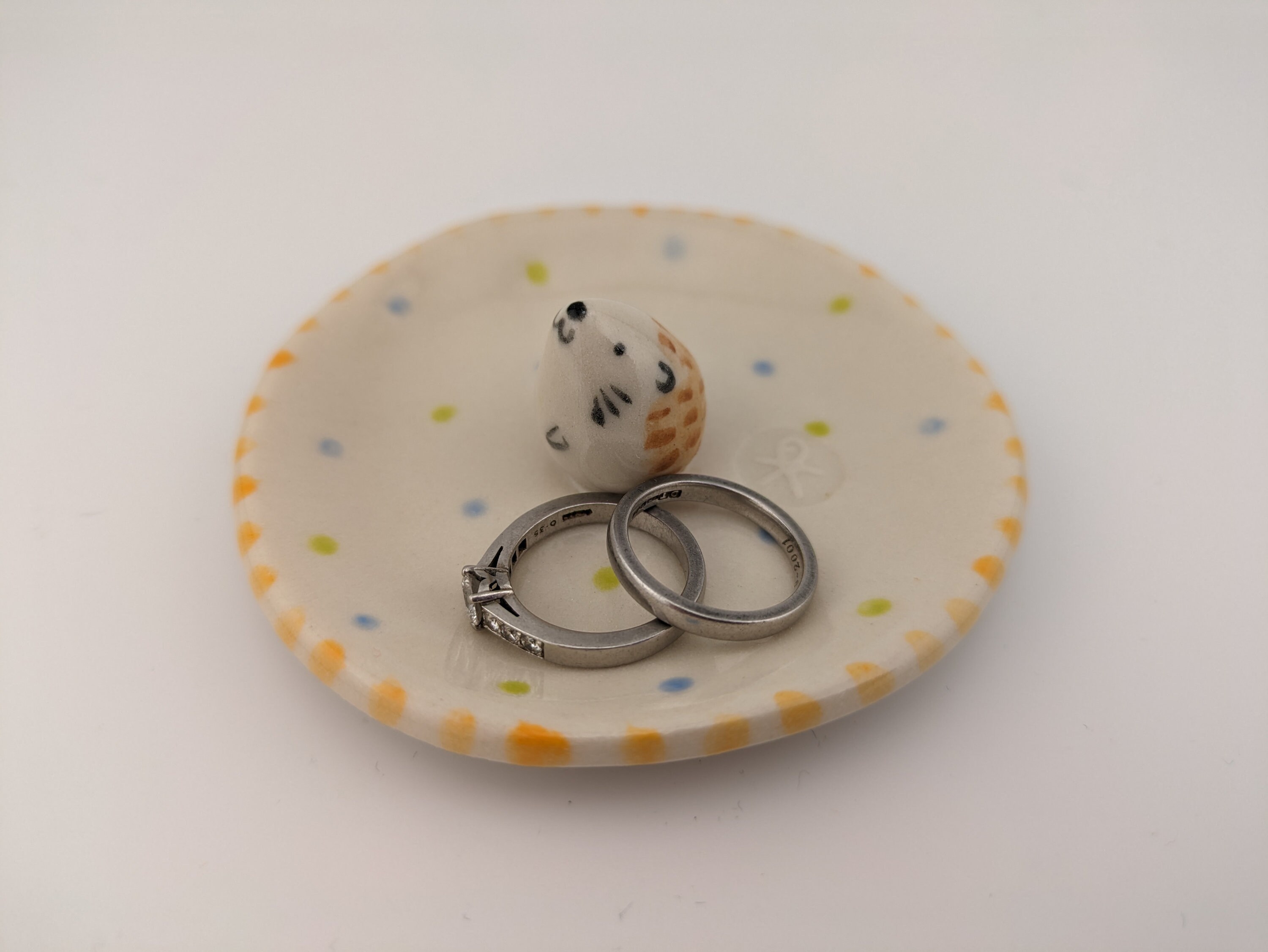 Hedgehog Ring Dish Ceramic Ring Holder Jewelry Animal Lover Bridesmaid ...