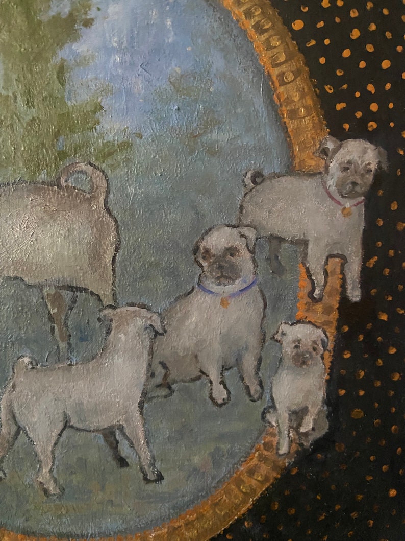 Original Oil Painting, Frenchies - Etsy