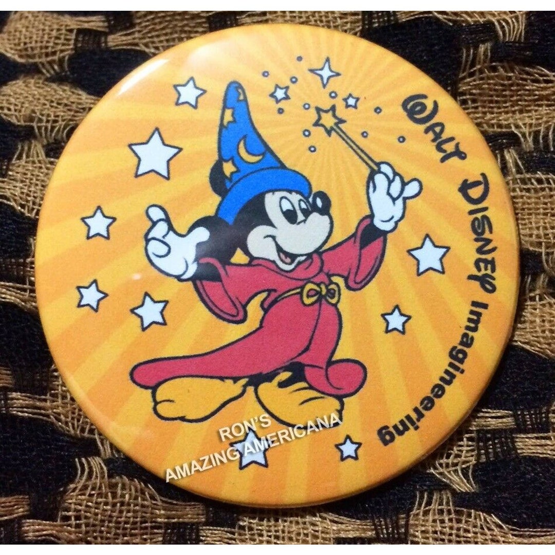 Walt Disney Imagineering, Fan Art WED 2.25 Pinback Button World ...