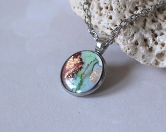 Alcohol Ink Pendant - Etsy