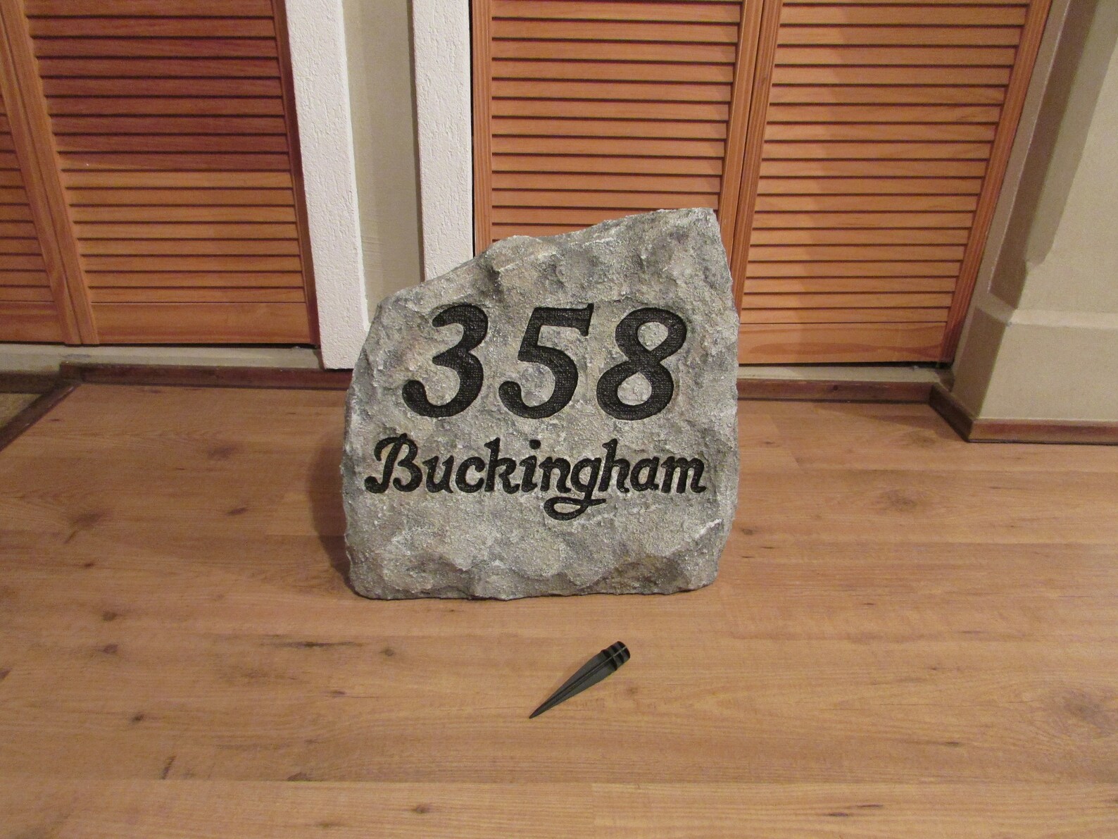 Address Stone Artificial With House Number and Address/text | Etsy