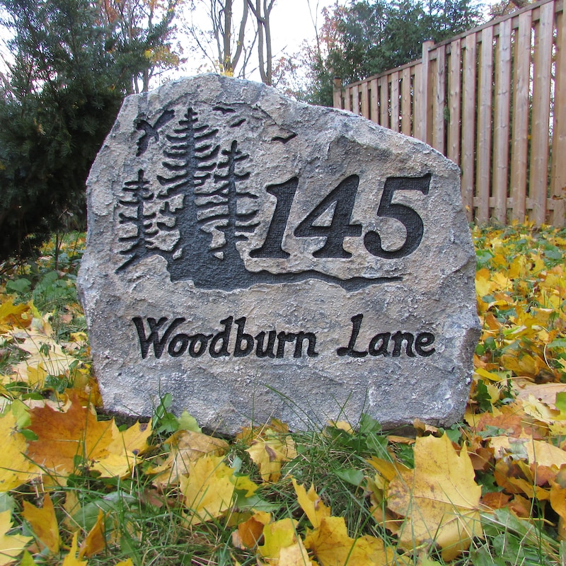Address Rock - Etsy