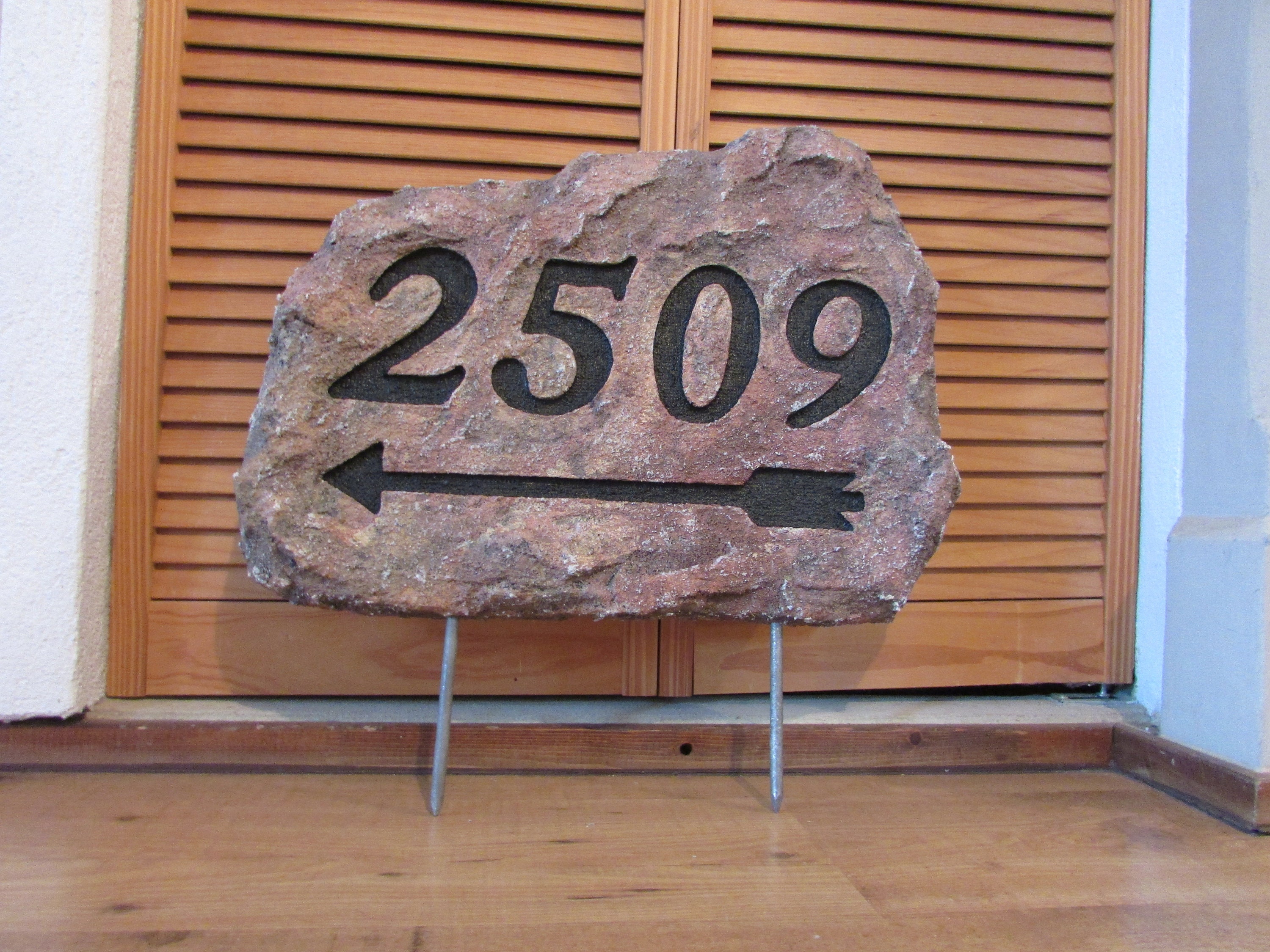 Front Yard Sign Artificial Stone Style 18x 20x | Etsy