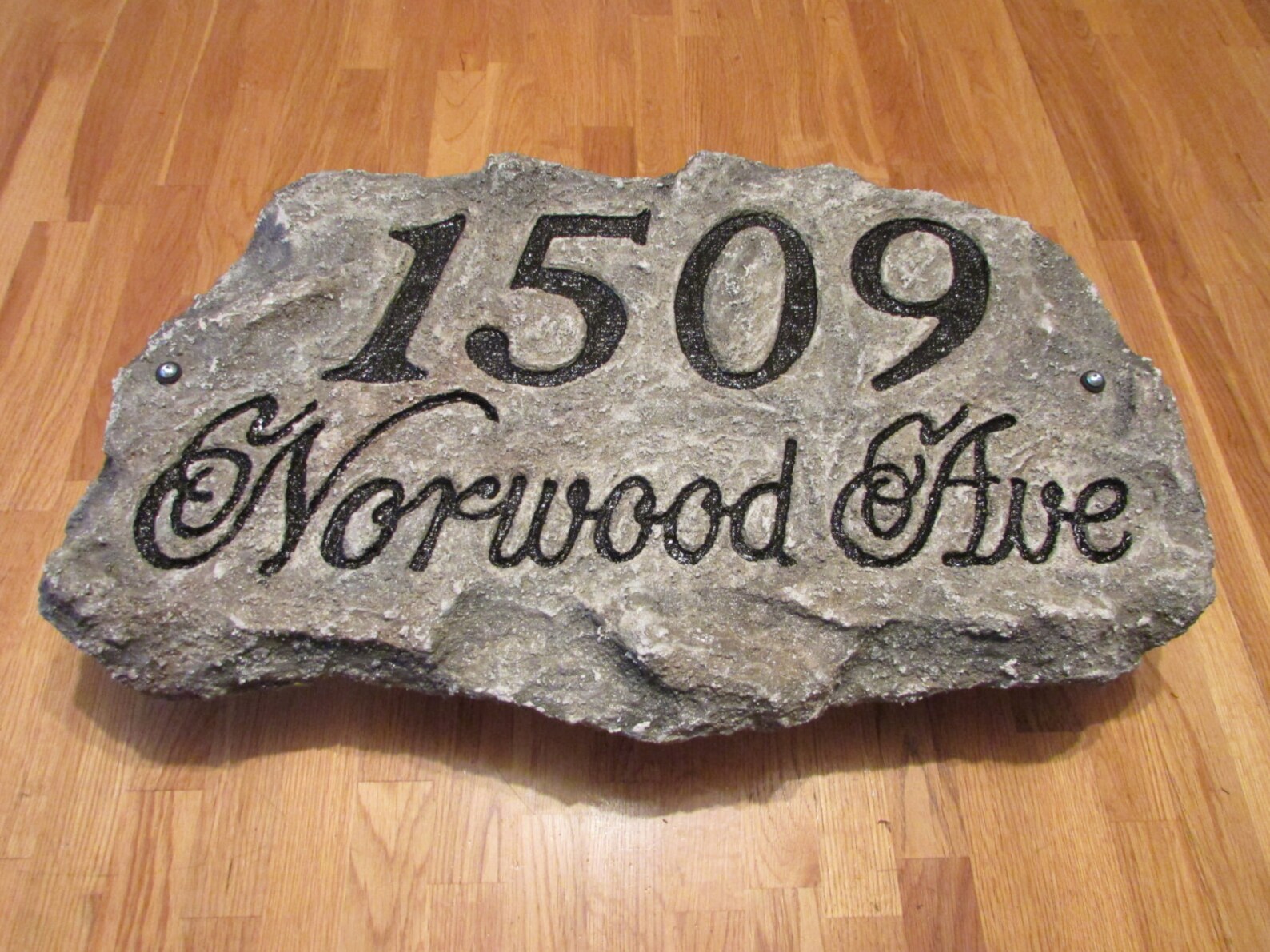 Address Plaque 22" X 12" X 2"- Artificial Rock Style - Etsy Canada