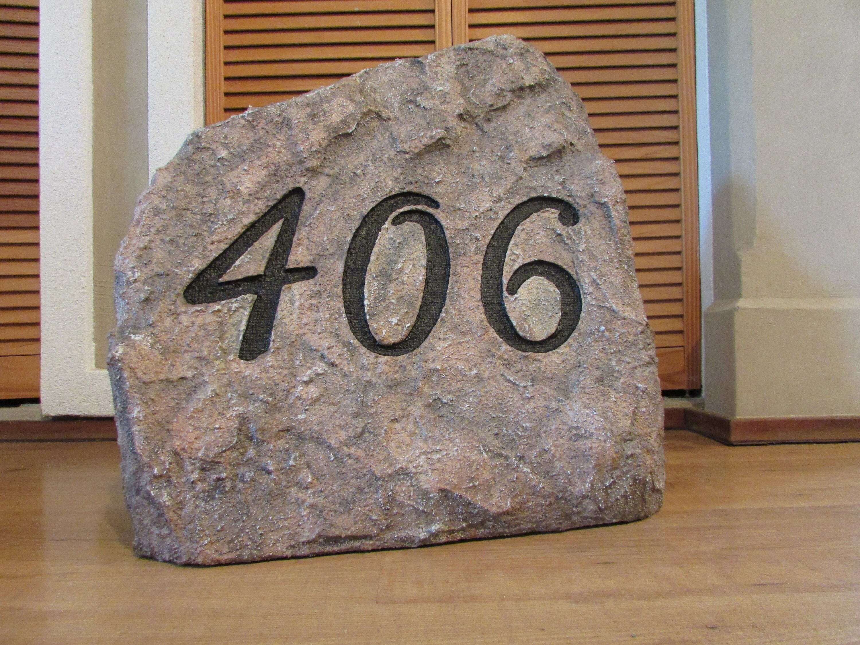 Address Stone - Artificial - With House Number Only, Large Size 22" X ...