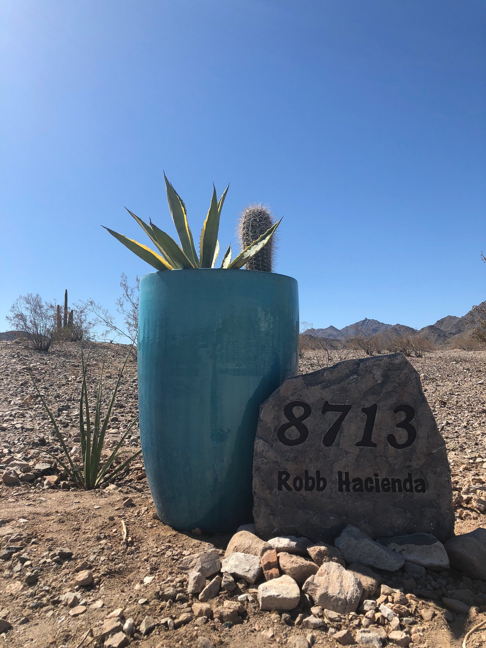 Address Stone Artificial With House Number and Address - Etsy