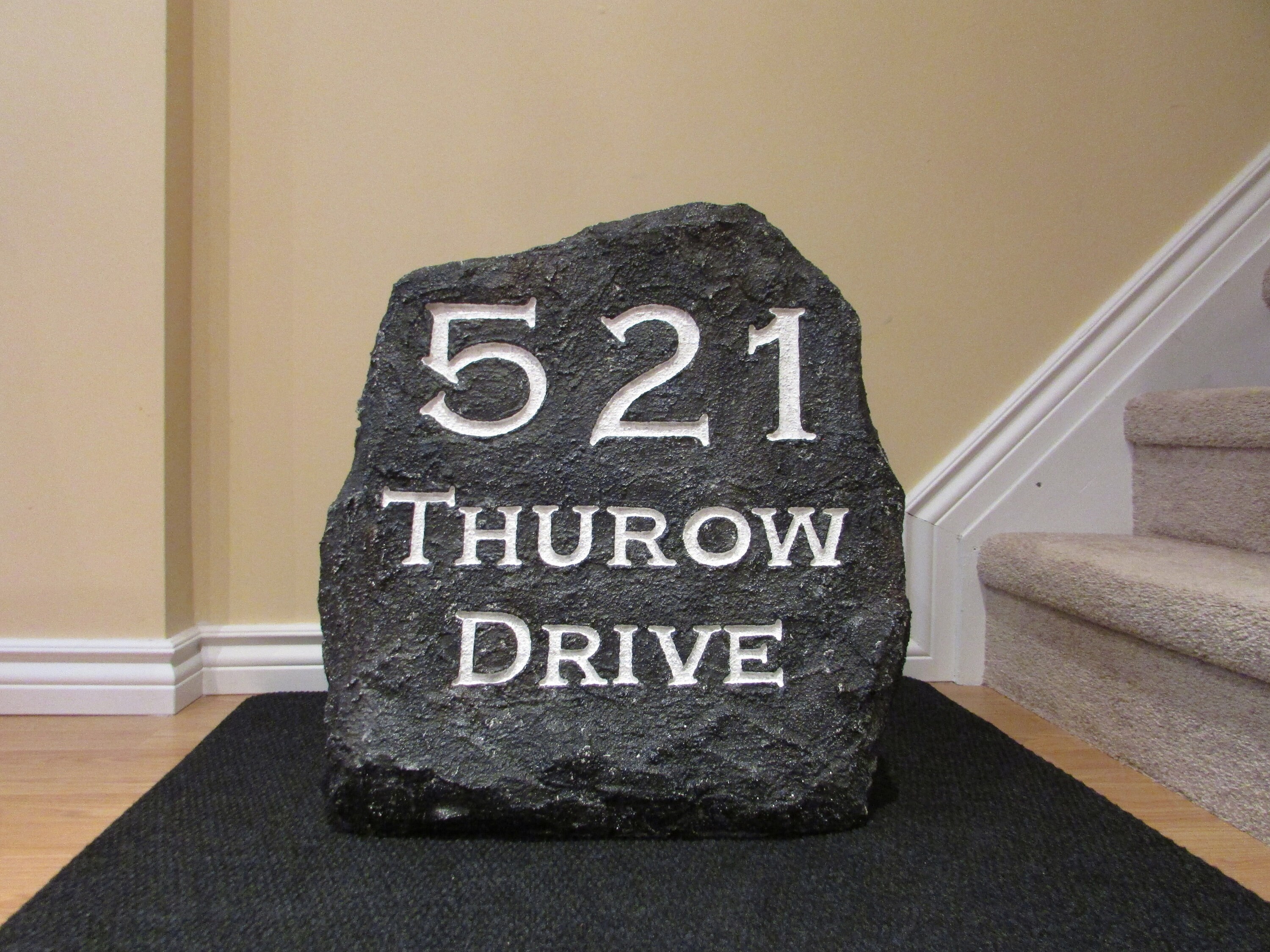 Address Stone-artificial With House Number and Address/name | Etsy Canada