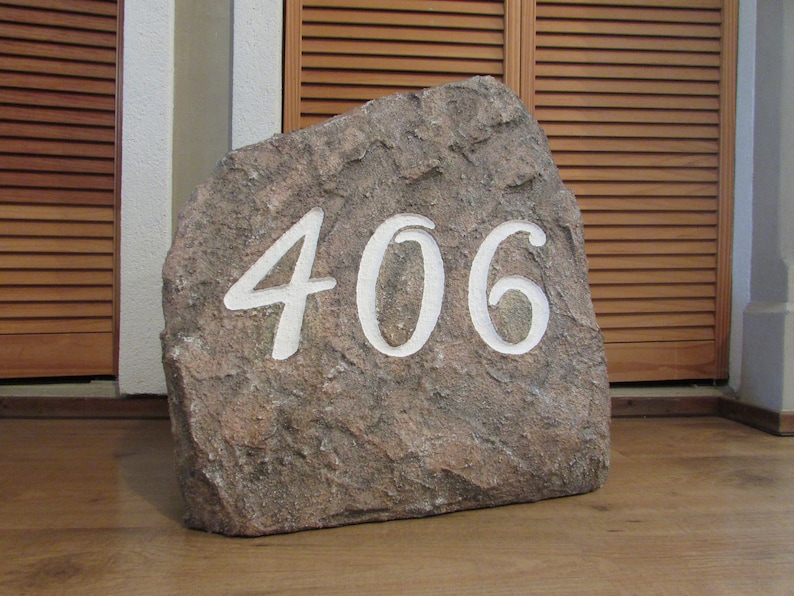 Address Stone Artificial With House Number Only Regular - Etsy