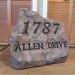 Address Stone - Artificial - With House Number and Address, Text or ...
