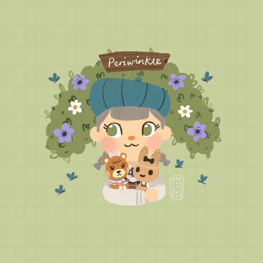 Mini Series SOLO Animal Crossing Portrait Commission Digital - Etsy