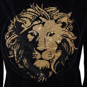 Golden Lion Women's Black Velvet Jean Jacket - Etsy